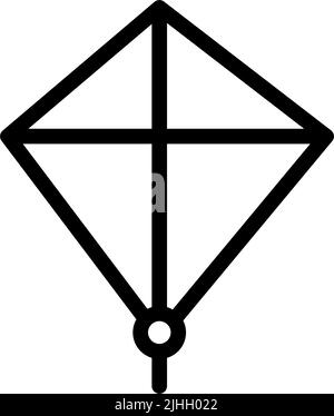 frameless kite line icon vector illustration Stock Vector Image & Art ...