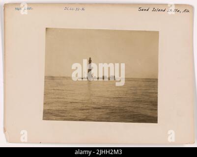 AL - Sand Island. Sand Island Light Station, Alabama. Condition when ...