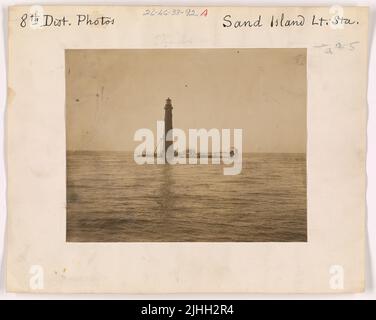 AL - Sand Island. Sand Island Light Station, Alabama. Light tower from ...