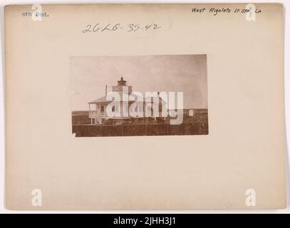 LA - West Rigolets. West Rigolets Light Station, Louisiana. Damage by ...