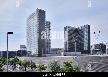 Bibliothèque François-Mitterrand in Paris built in 1995, the landmark ...