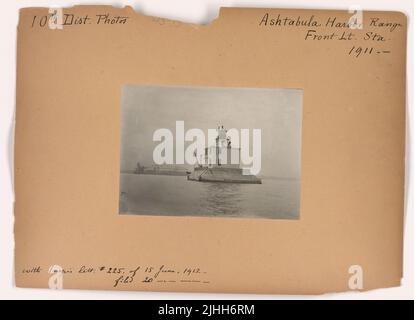 OH - Ashtabula. Ashtabula Harbor Light Station, Ohio. View from NW by W ...