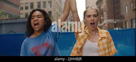 NOT OKAY, from left: Zoey Deutch, Dylan O'Brien, 2022. ph: Nicole ...