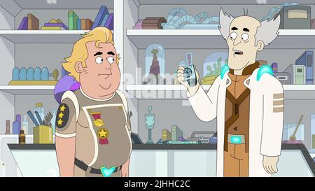 FARZAR, from left: Fichael (voice: Dana Snyder), Zobo (voice: Carlos ...