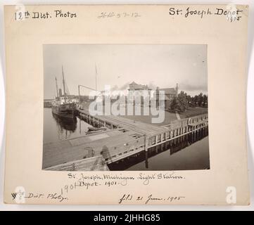 MI - St. Joseph. St. Joseph Light Station, Michigan. St. Joseph Depot ...