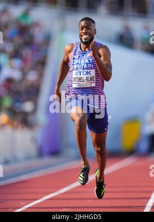 Great Britain's Nathaniel Mitchell-Blake during the Men’s 200m metre ...