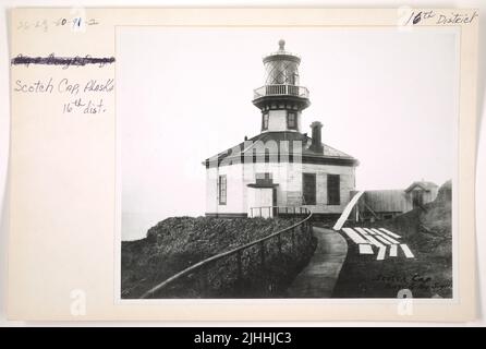 AK - Scotch Cap. Scotch Cap Light Station, Alaska. 10" Air Whistle Fog ...