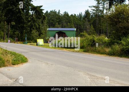 Pender Island Community Hall on North Pender Island, British Columbia ...