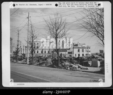 Bomb Damage In Yokohama, Japan Stock Photo - Alamy