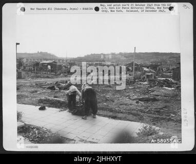Bomb Damage In Yokohama, Japan Stock Photo - Alamy