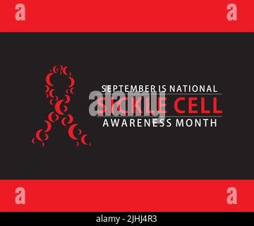 Banner sickle cell anemia. World Sickle Cell Anemia Day 19 June. Red ...