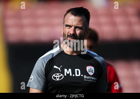 First team coach Martin Devaney as the Barnsley Team leave for Wembley ...