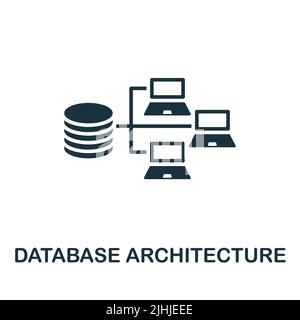 Database Architecture icon. Monochrome simple line Data Science icon ...