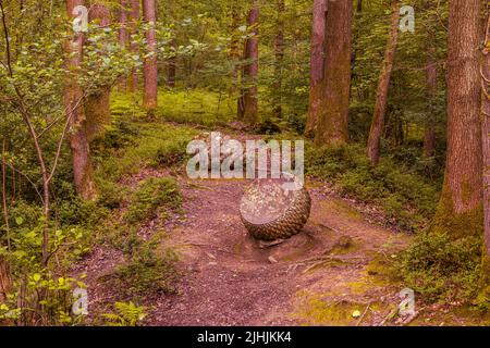 "Cone and Vessel" by Peter Ransdall-Page, Forest of Dean Sculpture ...
