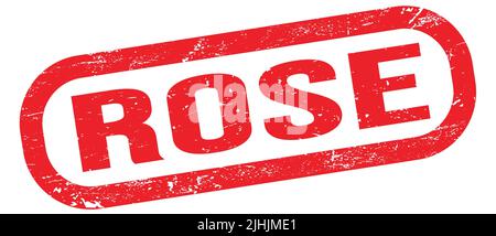 ROSE text written on red rectangle stamp sign Stock Photo - Alamy