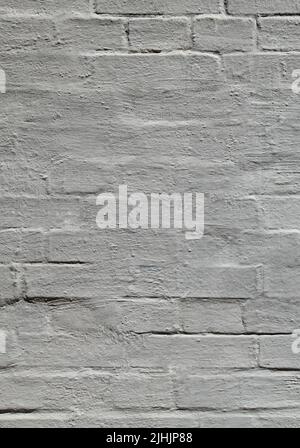 Grey building wall, painted with whiting. Wavy and bumpy surface. Brick ...