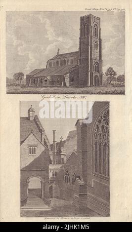 All Saints Church, Goxhill, Lincolnshire. Merton College entrance ...