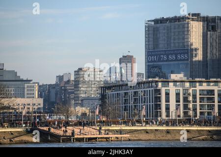 Construction of Belgrade Waterfront Stock Photo - Alamy