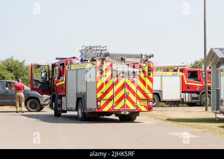 British Fire and Rescue appliance - fire engines - from Norfolk Fire ...