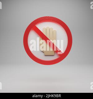 Beautiful abstract illustration Forbidden, hand, prohibition, warning ...