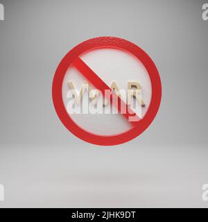 War text sign red neon lighting in dark 3d render, lettering banner ...