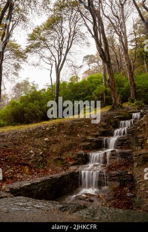 Waterfall at Kylemore Abbey in Connemara, Ireland Stock Photo - Alamy