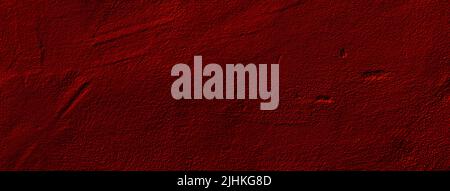 Crimson red colored wide panorama wall background with textures of ...