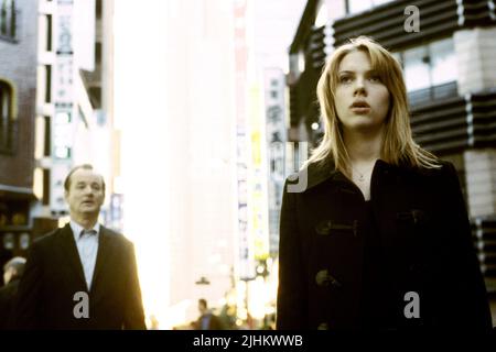 L-R Scarlett Johansson, Bill Murray and Sofia Coppola poses for ...