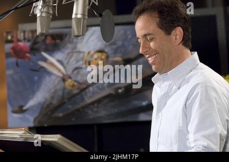 BEE MOVIE, Jerry Seinfeld (voice of Barry B. Benson, right), on set ...