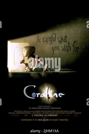 CORALINE POSTER, CORALINE, 2009 Stock Photo - Alamy