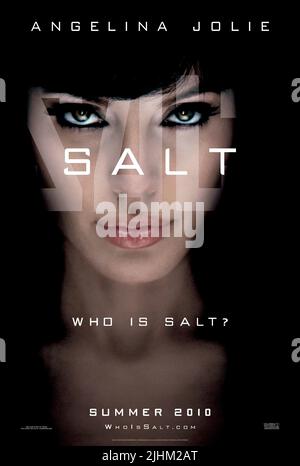 ANGELINA JOLIE MOVIE POSTER, SALT, 2010 Stock Photo - Alamy