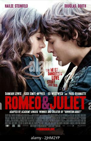 Still of Hailee Steinfeld and Douglas Booth in Romeo and Juliet Stock ...