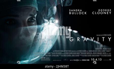 SANDRA BULLOCK POSTER, GRAVITY, 2013 Stock Photo - Alamy