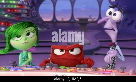 DISGUST, ANGER, FEAR, INSIDE OUT, 2015 Stock Photo - Alamy