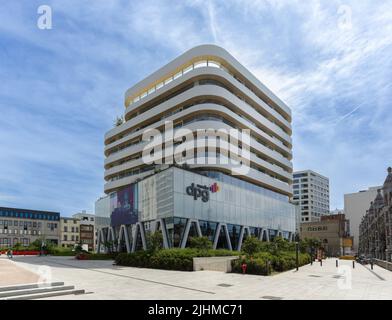 ANTWERP - Exterior of the DPG Media headquarters. Media company DPG ...