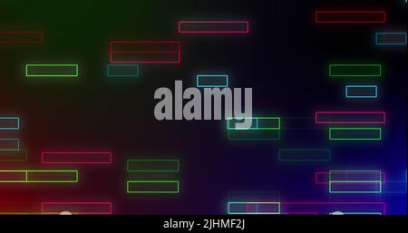 Image of repeatable rectangles moving on green background Stock Photo ...