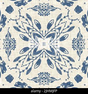 French blue floral french printed fabric border pattern for shabby chic ...