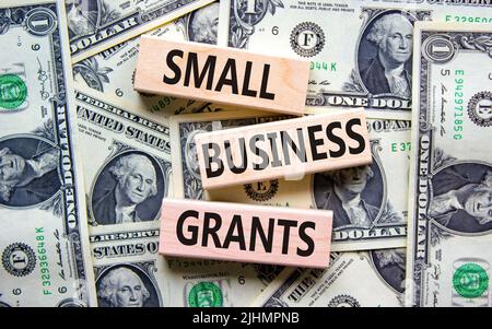 Small Business Grants symbol. Concept words Small Business Grants on ...