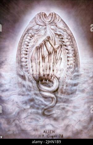 H. R. GIGER ALIEN ARTWORK, ALIEN, 1979 Stock Photo - Alamy
