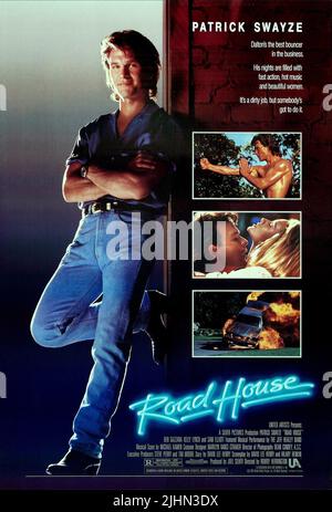 PATRICK SWAYZE POSTER, ROAD HOUSE, 1989 Stock Photo - Alamy