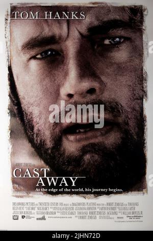 Cast Away Tom Hanks poster Stock Photo - Alamy