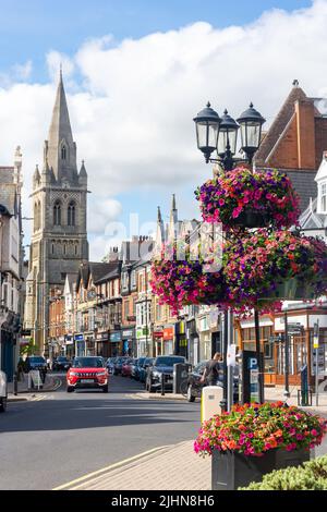 church street rugby england uk in the 1970s Stock Photo - Alamy