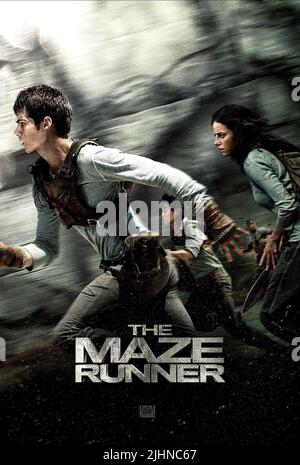 KAYA SCODELARIO, DYLAN O'BRIEN POSTER, THE MAZE RUNNER, 2014 Stock ...
