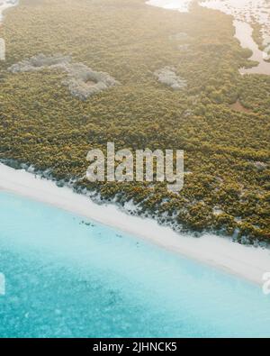 Uninhabited island in the bahamas exuma chain Stock Photo - Alamy