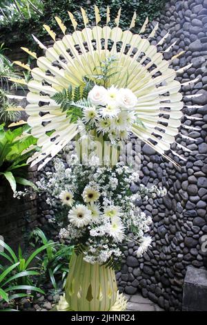 Yogyakarta, Indonesia, Janur Decoration, create from coconut leaf, for ...
