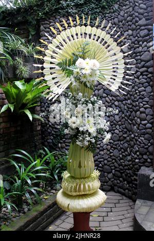 Yogyakarta, Indonesia, Janur Decoration, create from coconut leaf, for ...