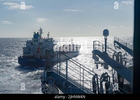 220716-N-MR124-1003 PACIFIC OCEAN (July 16, 2022) Henry J. Kaiser-class ...