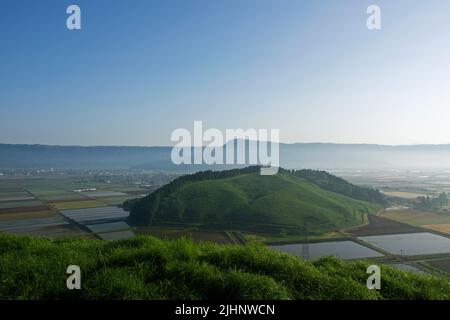 Rice Paddy in Aso Caldera, Kumamoto Prefecture, Japan Stock Photo - Alamy