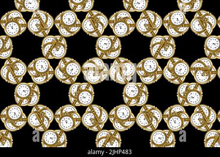 Kaleidoscopic style abstract watches background Stock Photo - Alamy