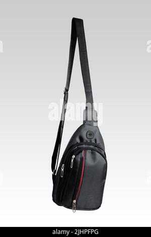 Men's handbag backpack isolated on white background Stock Photo - Alamy